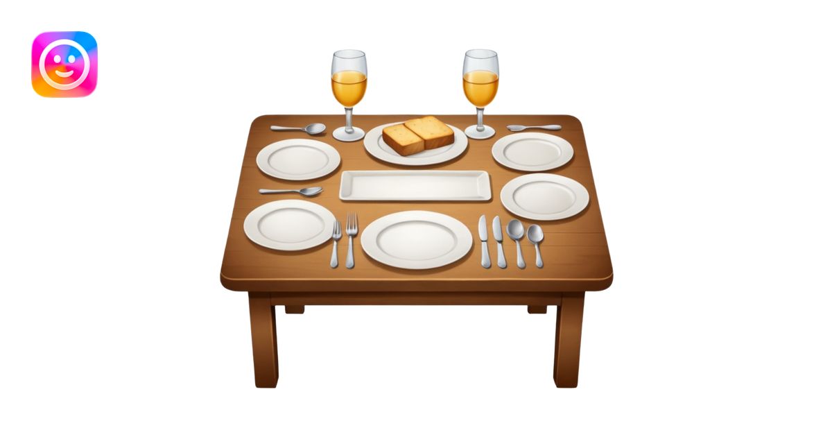 dining table emoji | AI Emoji Generator