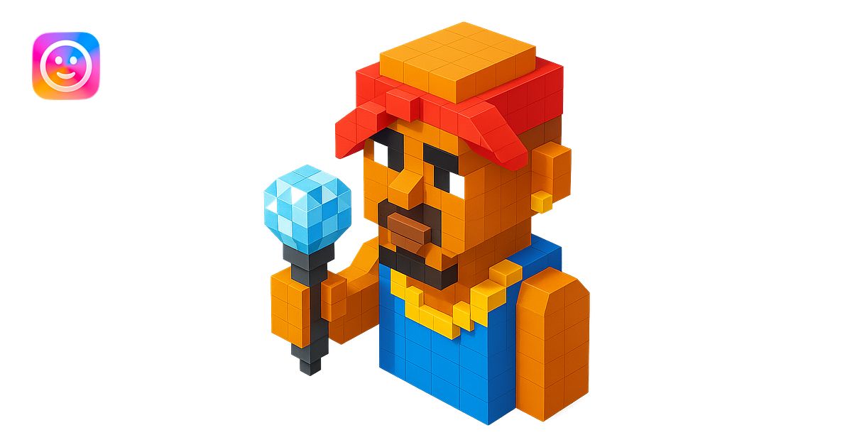 Lego 2Pac with a diamond-encrusted microphone 3D illustration | AI ...