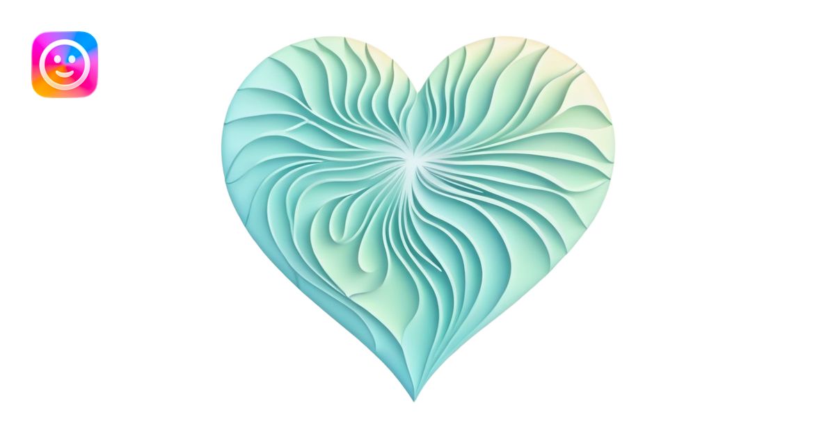 Abstract folded map with topographic line patterns forming subtle heart ...
