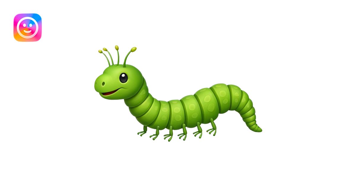 Inchworm emoji | AI Emoji Generator