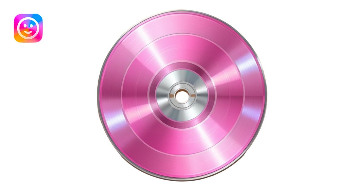 Pink music cd emoji | AI Emoji Generator
