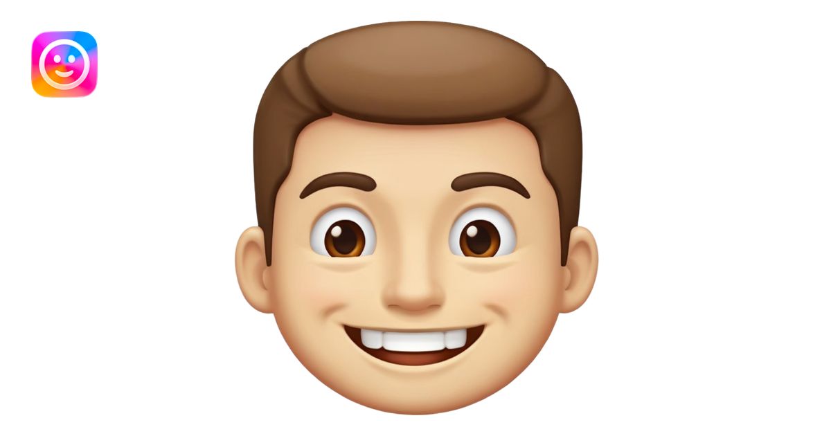 A man mewing emoji | AI Emoji Generator