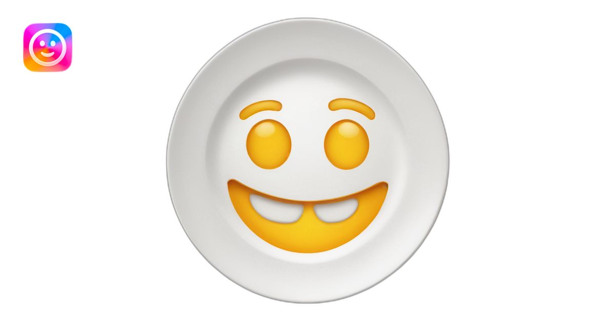smile plate food and cutlery emoji | AI Emoji Generator