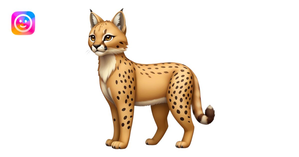 Cute cool bobcat-lynx-cheetah-caracal-animal-hybrid-Fakemon full body ...