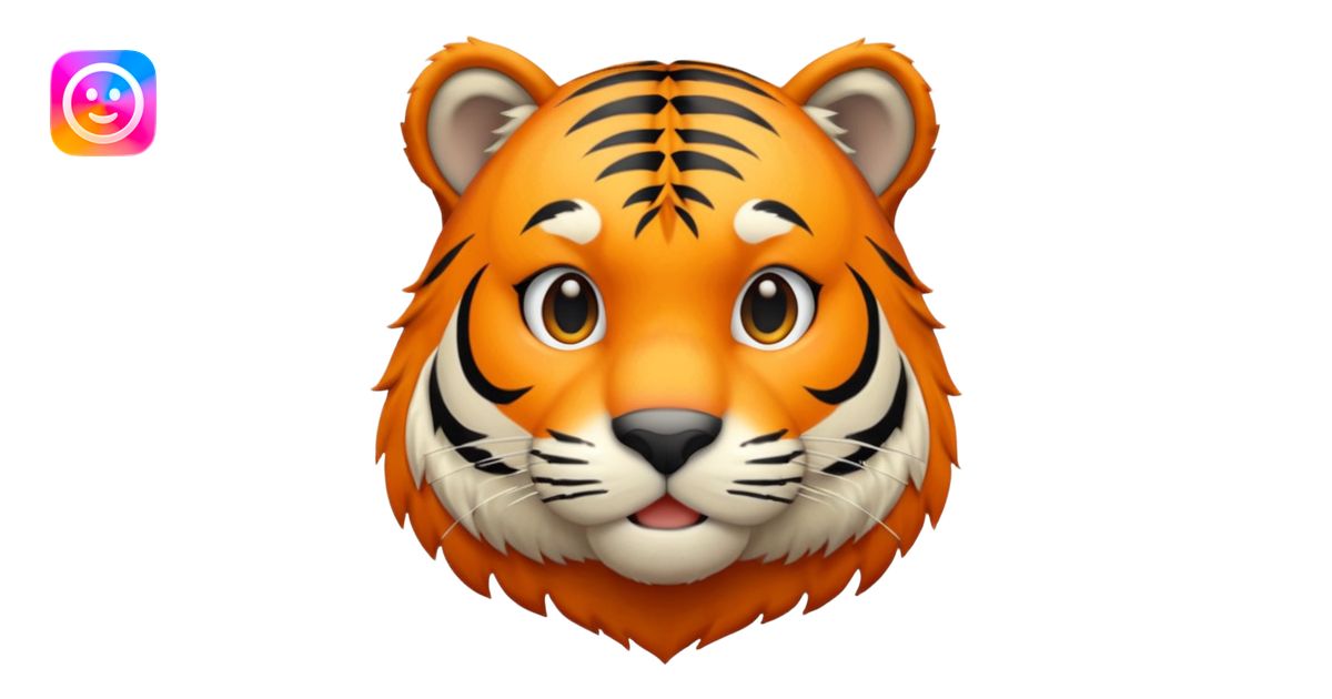 Derpy tiger emoji | AI Emoji Generator