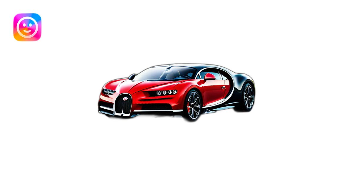 Bugatti chiron rouge sang emoji | AI Emoji Generator