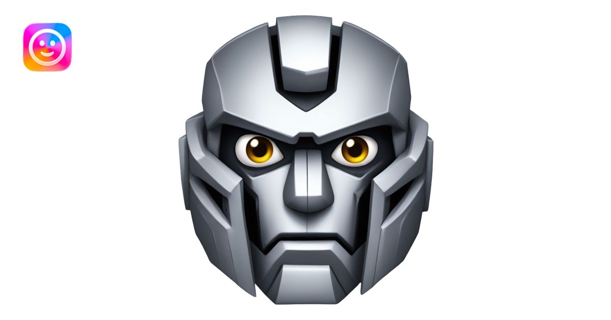 megatron face from transfromers pri emoji | AI Emoji Generator