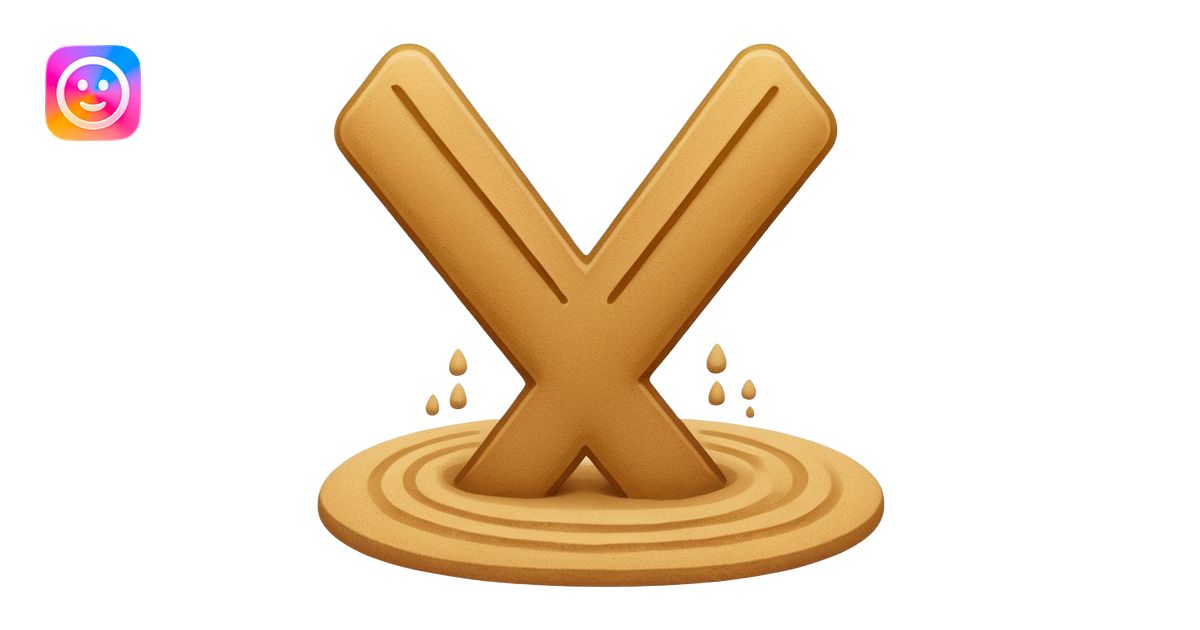 a sand themed check mark emoji | AI Emoji Generator