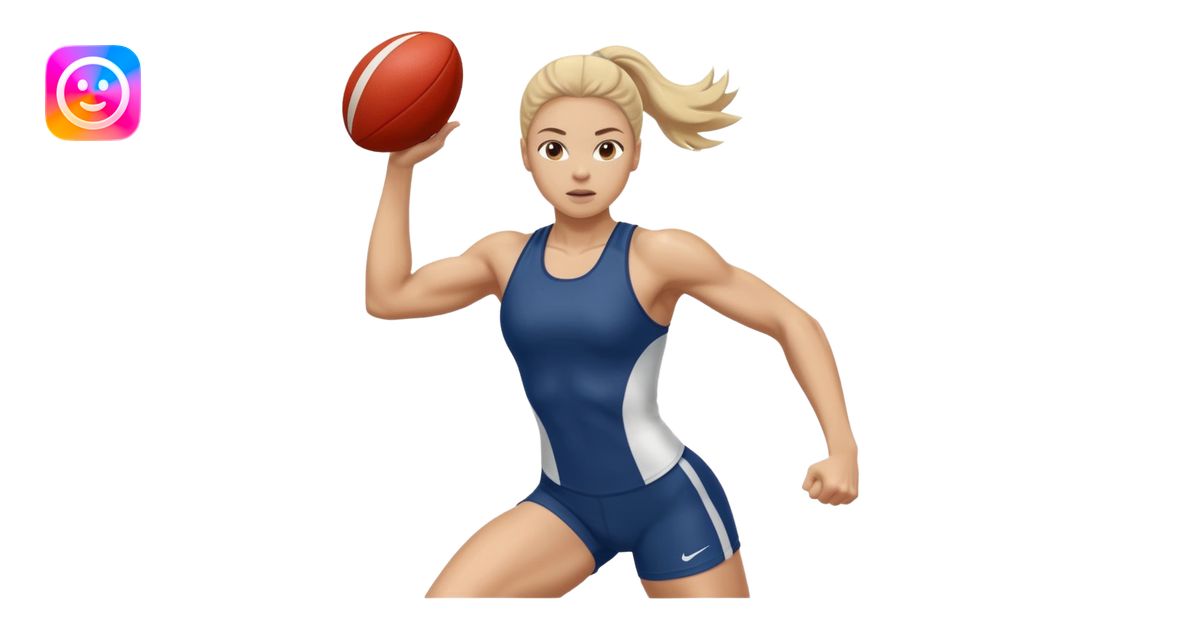 track and field throwing event female emoji | AI Emoji Generator
