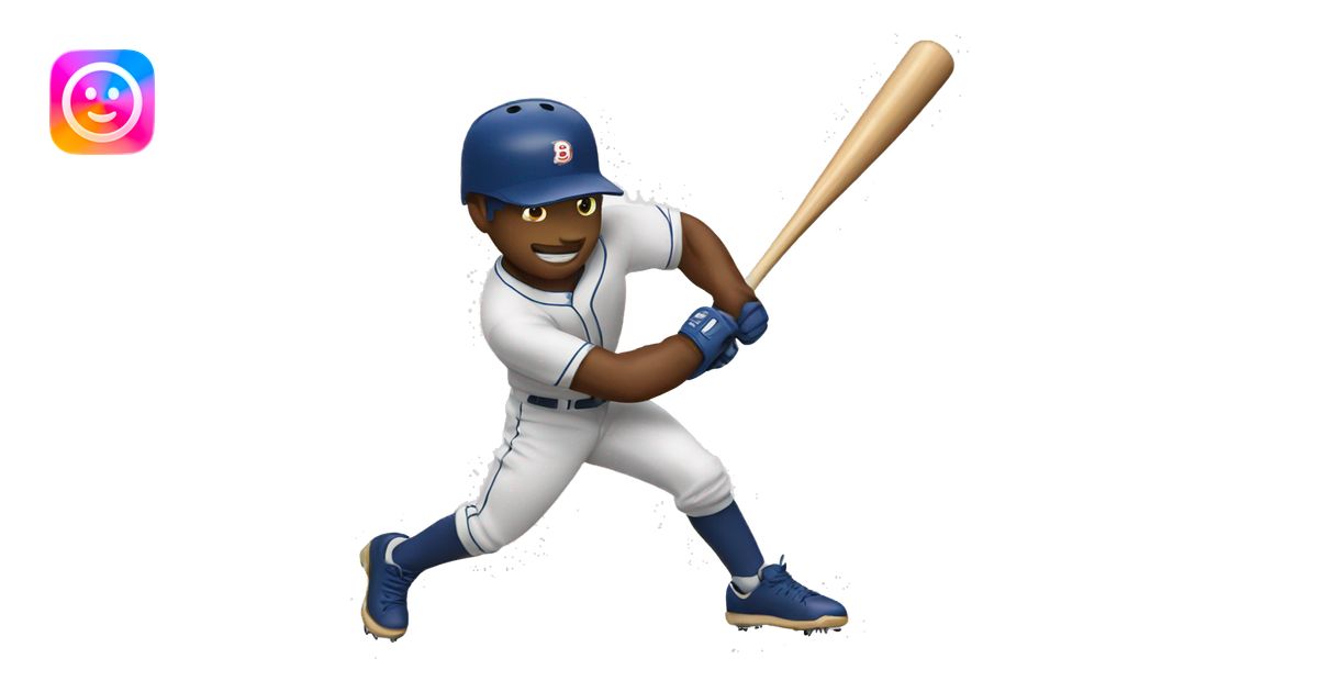 baseball player hitting a ball emoji | AI Emoji Generator