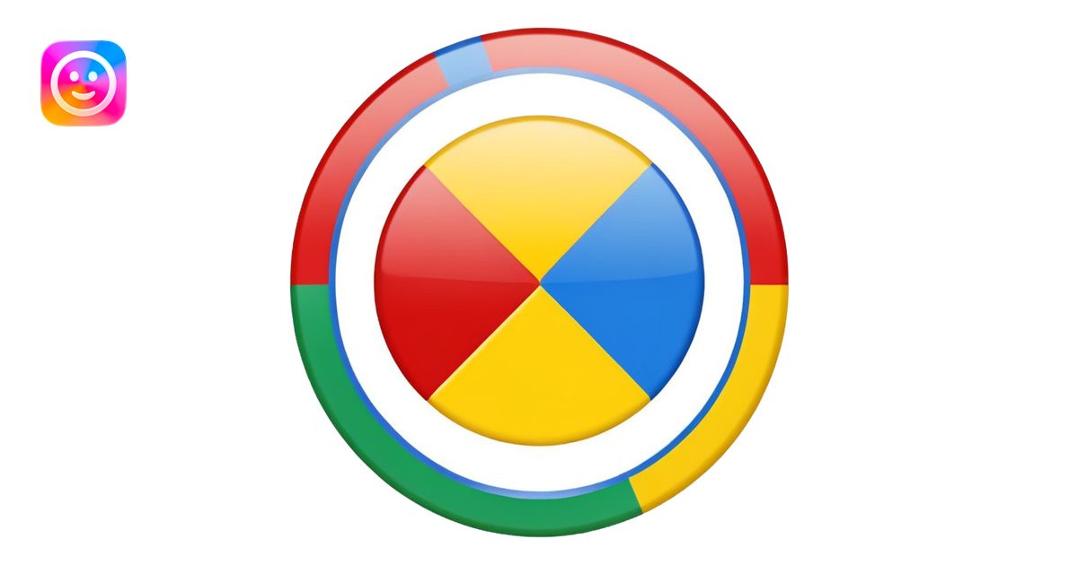 a circle with yellow blue red and green in it such as a uno play card ...