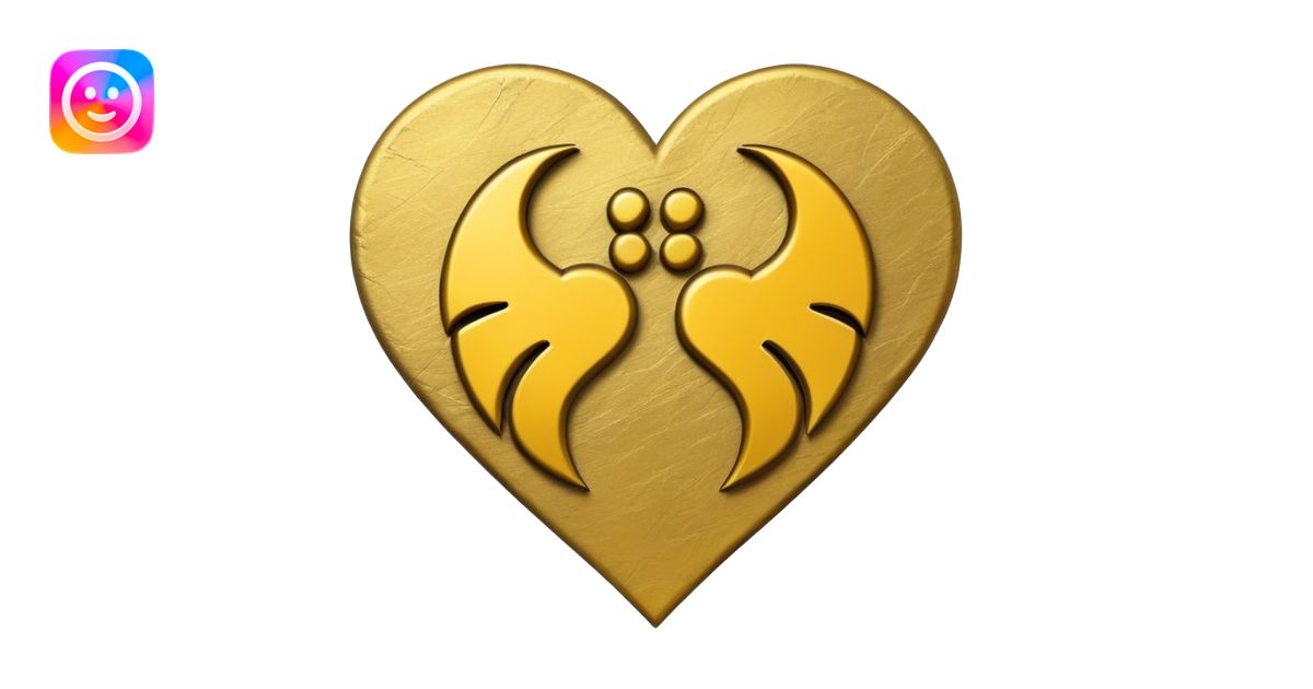 Wu-Tang Clan symbol combined with a heart emoji | AI Emoji Generator