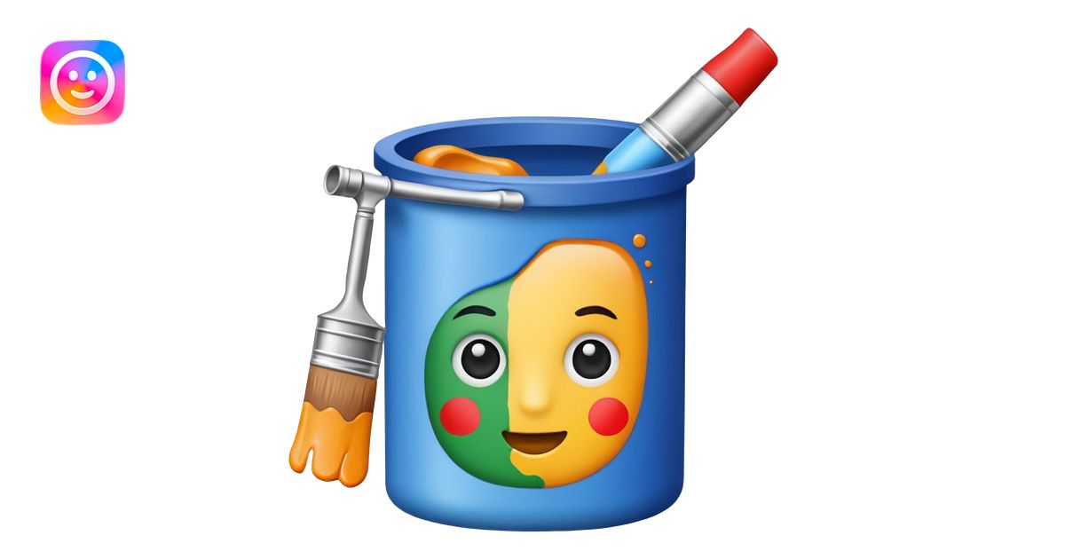 artist paint tube emoji | AI Emoji Generator