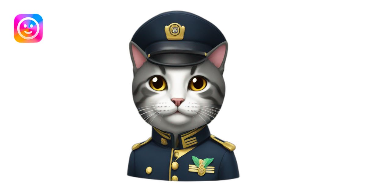 Colonel Kitty emoji | AI Emoji Generator
