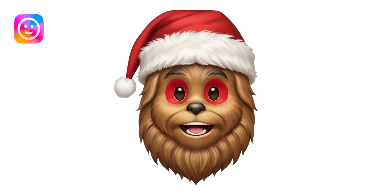 chewbacca santa emoji | AI Emoji Generator