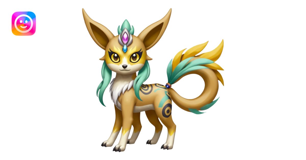 Tribal Exotic Meloetta-Renamon-Protogen-Palkia-hybrid-fusion-Fakémon ...