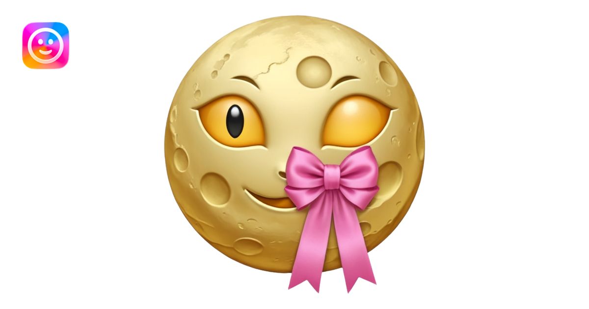 🌕🎀 merge these emojis and make new emoji don't make picture make emoji ...