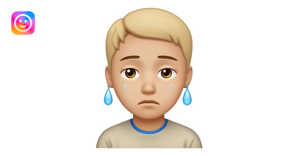 Make a sad face that has a body emoji | AI Emoji Generator