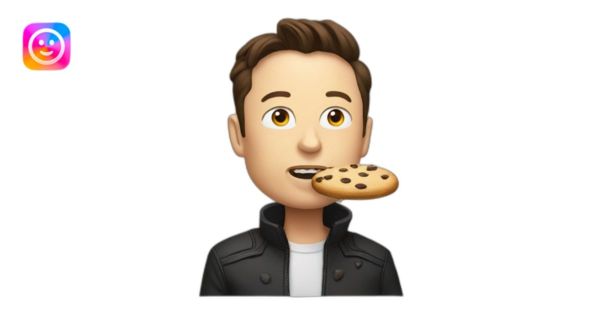 elon musk eating a cookie emoji | AI Emoji Generator