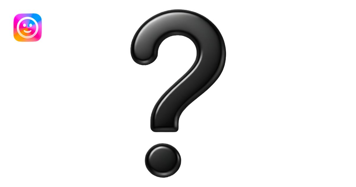 Question mark emoji | AI Emoji Generator