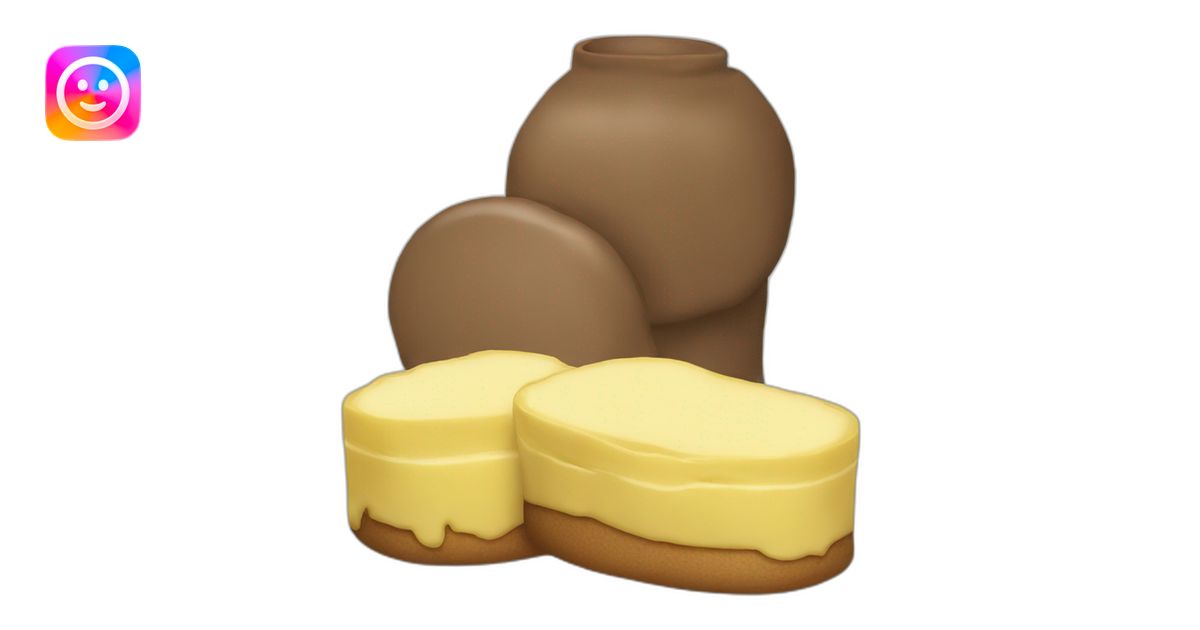 Crossaint and butter emoji | AI Emoji Generator