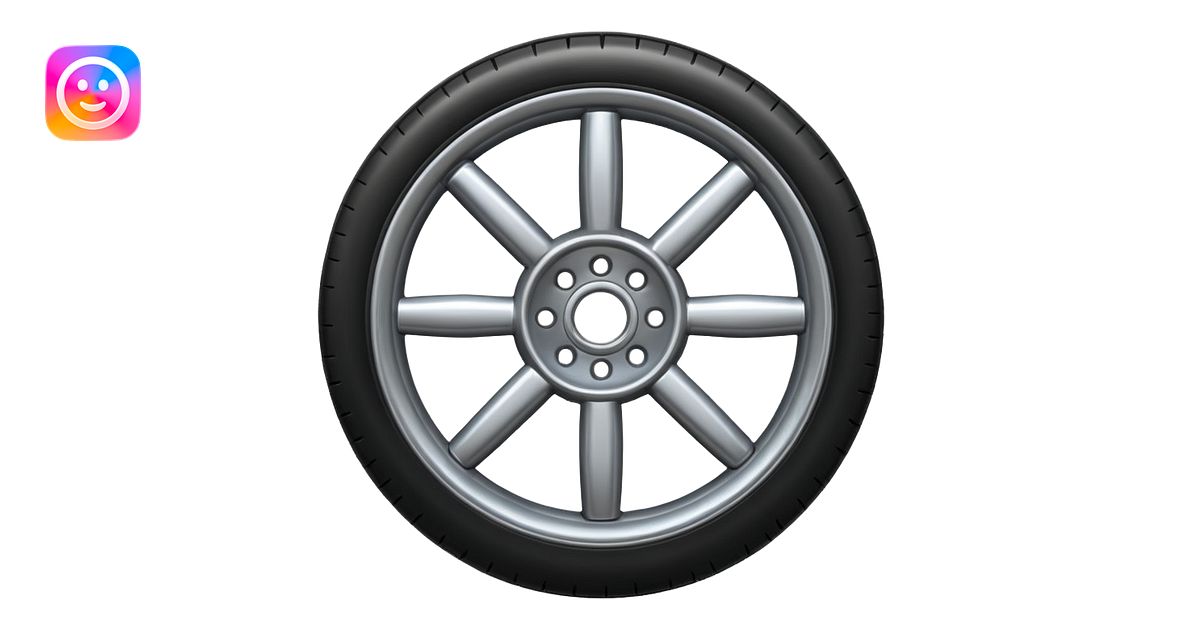 realistic wheel emoji | AI Emoji Generator