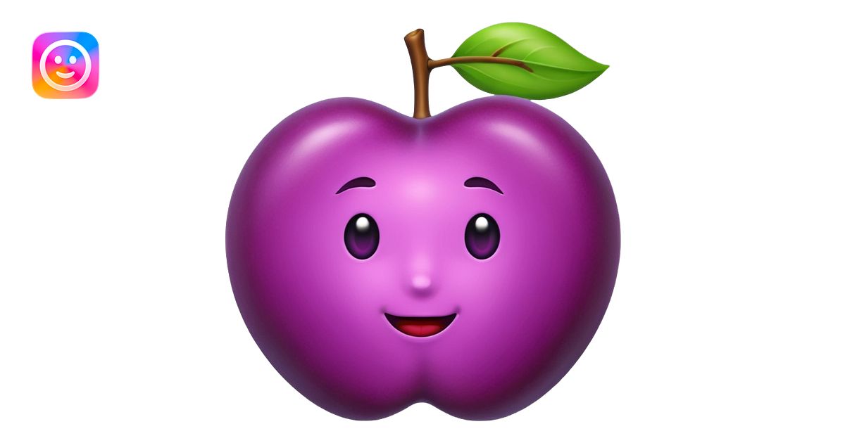 single plum emoji | AI Emoji Generator