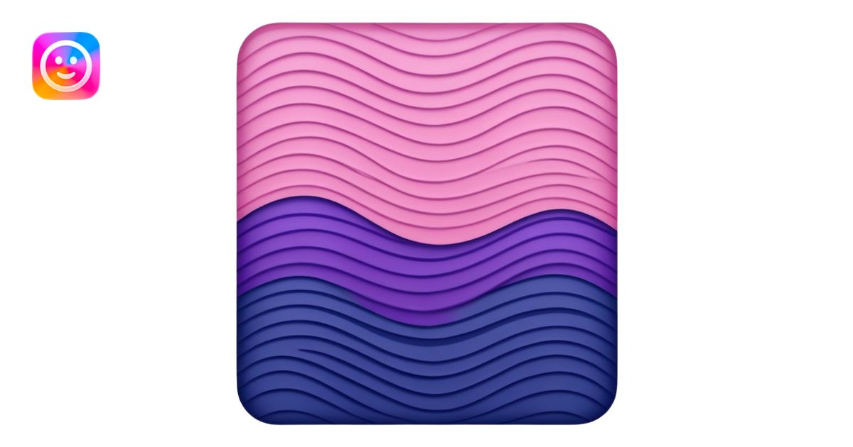 a wavy pink and navy rectangle with a purple stripe in the middle emoji ...
