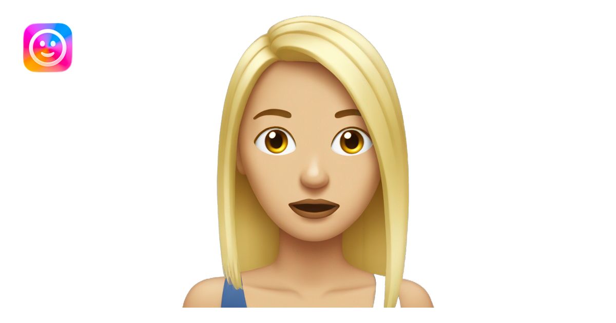 Tired blonde woman with toothpicks holding open eyelids emoji | AI ...