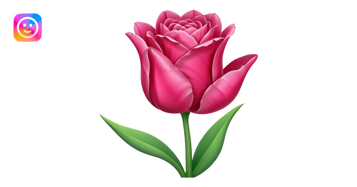 Tulip rose emoji | AI Emoji Generator