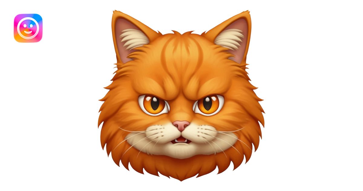 Angry cat emoji | AI Emoji Generator