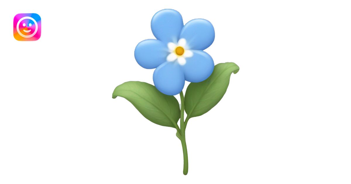 forget me not flower emoji | AI Emoji Generator