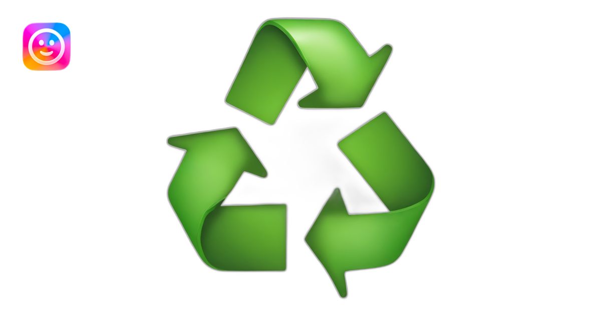 Recycling emoji | AI Emoji Generator