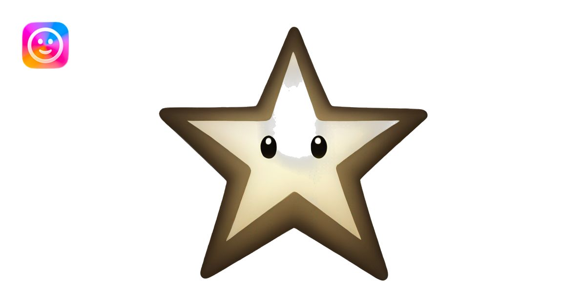 Horizontal half star emoji | AI Emoji Generator