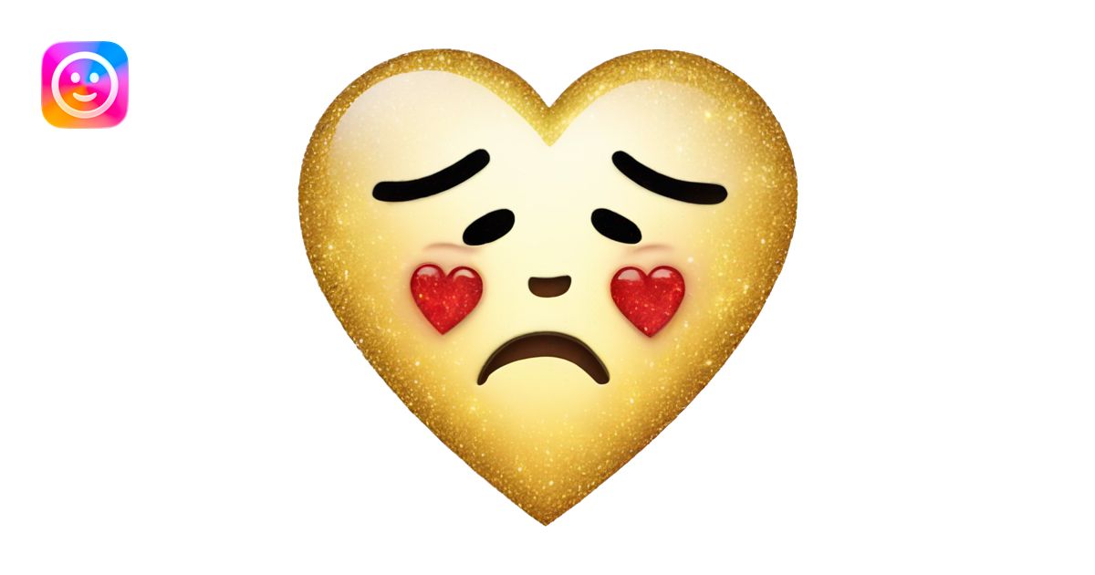 broke heart with sparkles emoji | AI Emoji Generator