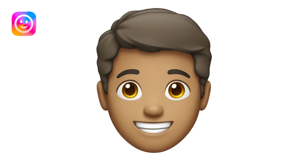 smiling light-skinned male portrait emoji | AI Emoji Generator