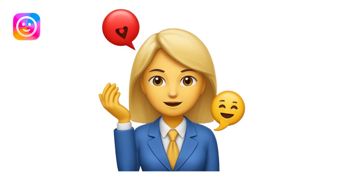 giant emoji for my boss at work a woman emoji | AI Emoji Generator