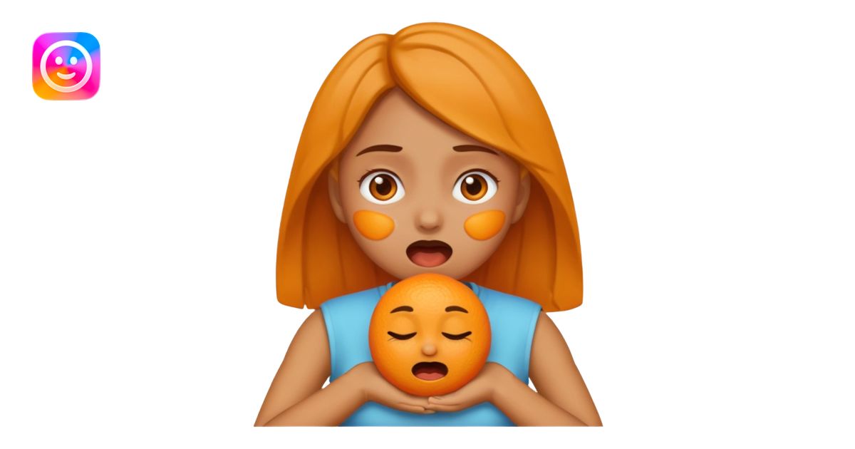 the girl emoji doing the choking emote emoji | AI Emoji Generator