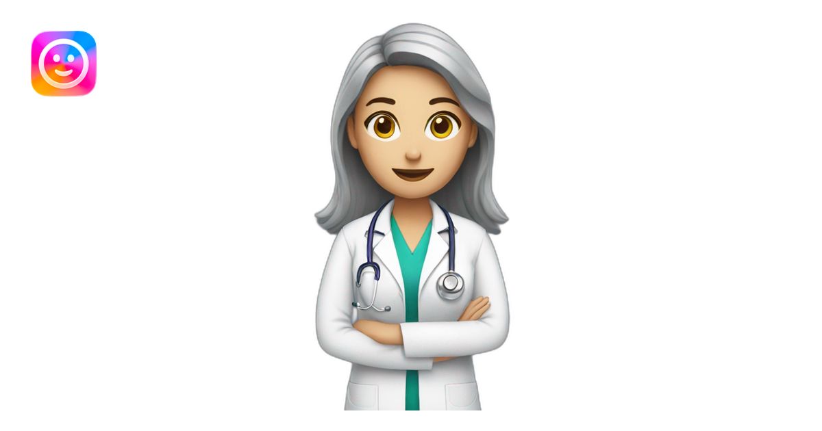 doctor woman working with patient emoji | AI Emoji Generator