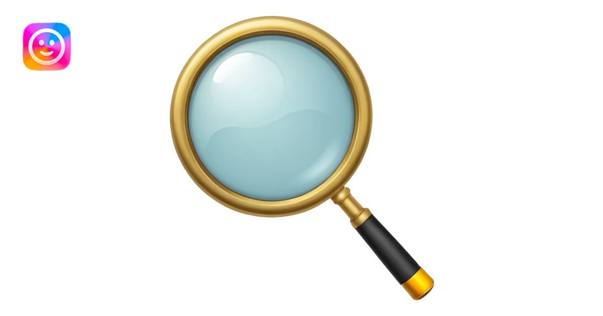 magnifying glass emoji | AI Emoji Generator