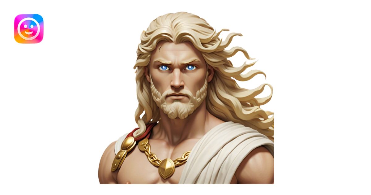 Cinematic Realistic Thor Portrait, depicted as a classical Greek god ...