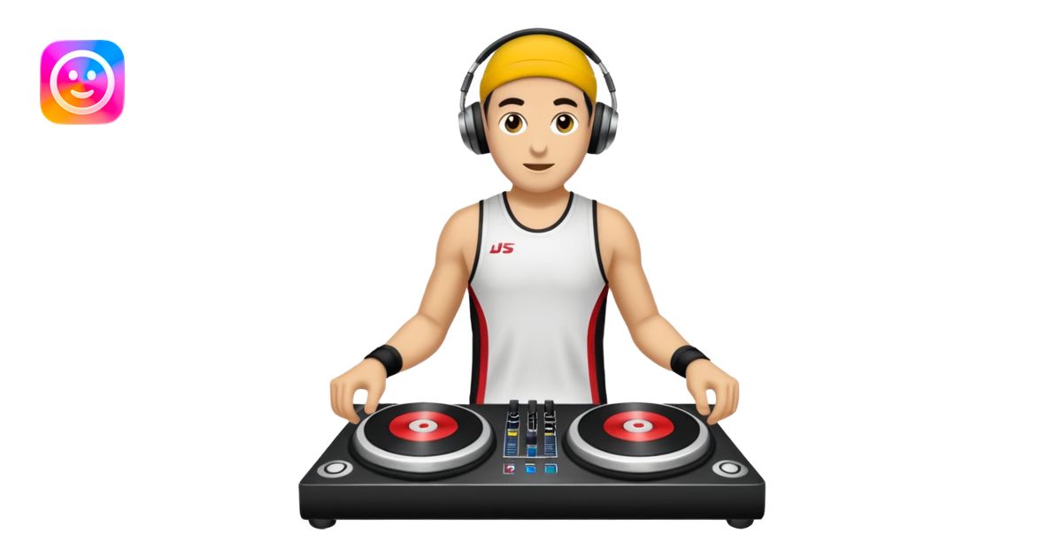 kulaklık takan bir dj emoji | AI Emoji Generator