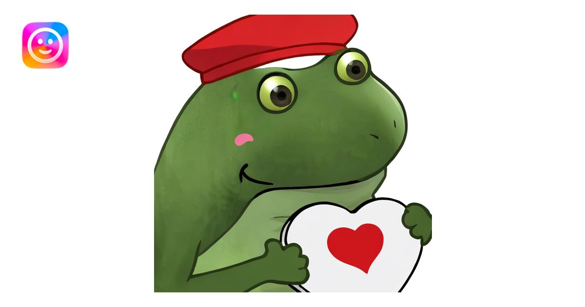 Begging with a heart meme | AI Emoji Generator