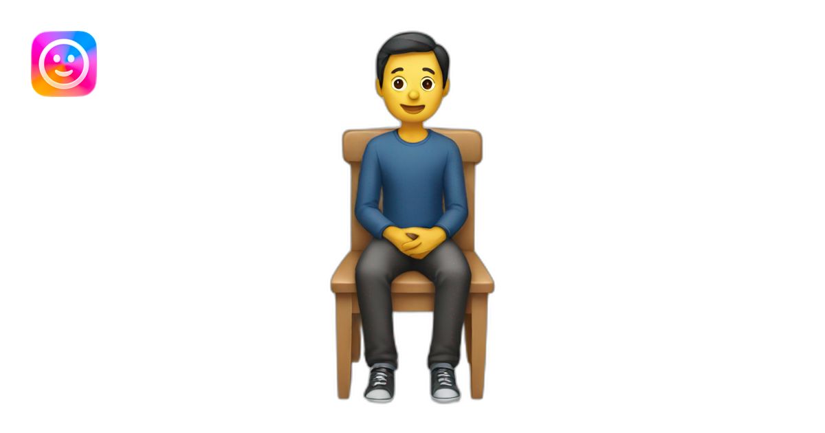 seated-person emoji | AI Emoji Generator