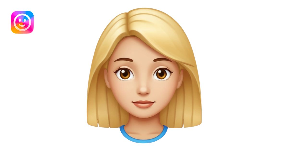 girl with shining face emoji | AI Emoji Generator