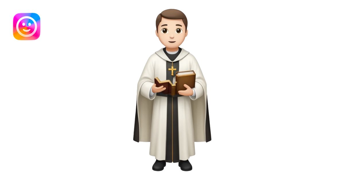 priest, full body emoji | AI Emoji Generator