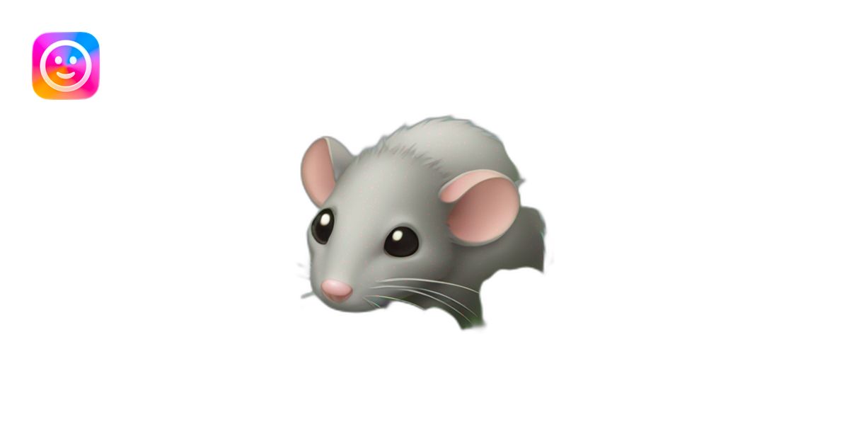 Rat hiding behind a bush emoji | AI Emoji Generator