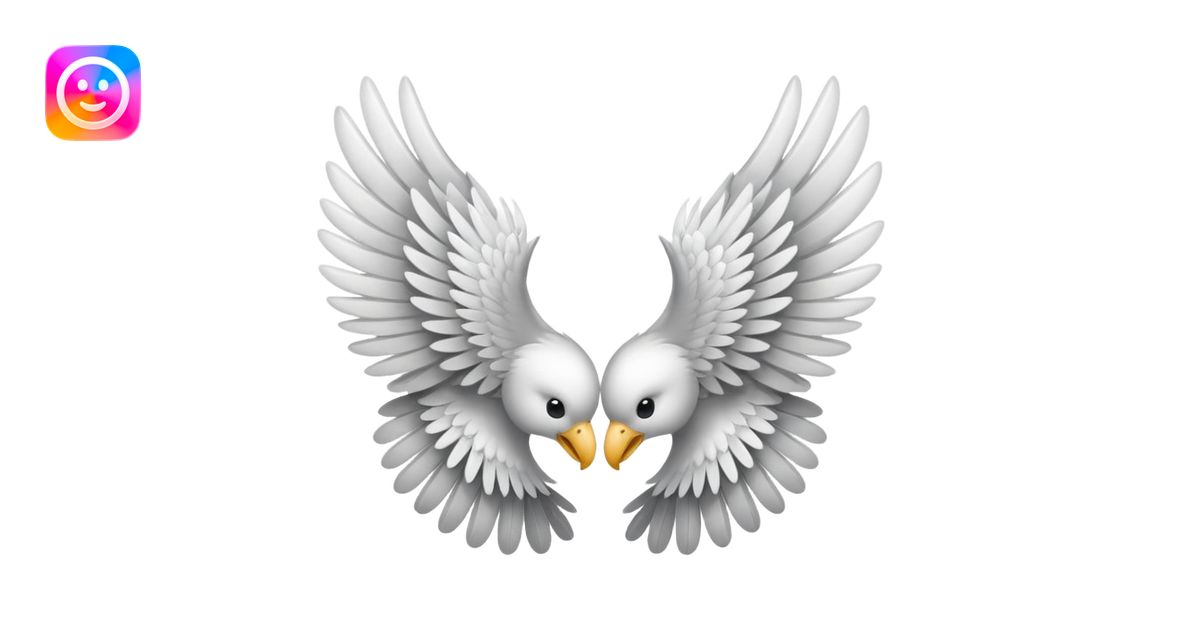 Wings emoji left and right emoji | AI Emoji Generator