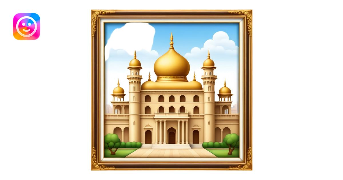 Cinematic Realistic Grand Palace Landmark Emoji, showcasing opulent ...