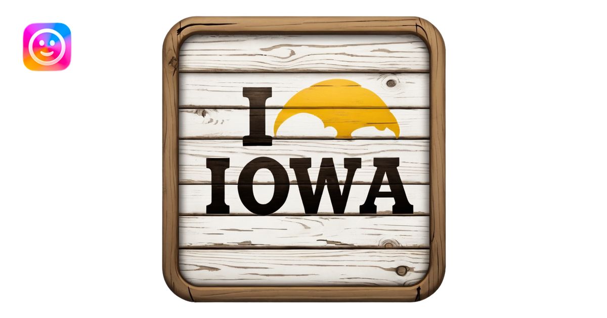 letrero que diga IOWA emoji | AI Emoji Generator